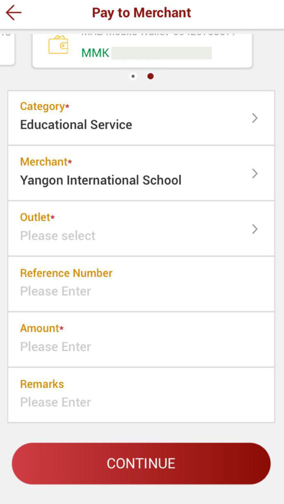 MAB mobile Banking – Yangon International School